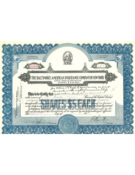 1928 - THE BALTIMORE AMERICAN INSURANCE COMPANY OF NEW YORK